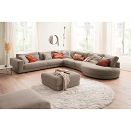 3C Candy Ecksofa &raquo;Enisa II, bequem und komfortabel, Mega Familiensofa, L-Form&laquo; incl. 3 Flatterkissen, wahlweise mit Flecken-Schutz-Bezug Easy care 