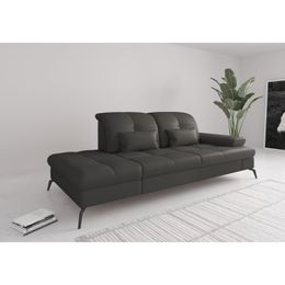 Sit & More sit&more Recamiere &raquo;Amica, inkl. Sitztiefenverstellung und Armteilverstellung&laquo; wahlweise mit Kopfteilverstellung und Stauraum grau B/H/T: 231cm x 90cm