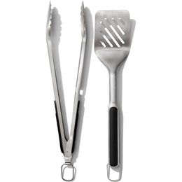 OXO Good Grips Kochbesteck-Set &raquo;Good Grips&laquo; Wender und Zange im Set silber Edelstahl Einheitsgr&ouml;&szlig;e