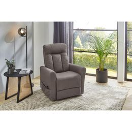 Jockenh&ouml;fer TV-Sessel &raquo;Detroit, B: 83 cm, Sitzh&ouml;he: 50 cm&laquo; elektr. Relaxfunktion & Aufstehhilfe, 2 Motoren grau Microfaser, elektrische Relaxfunktion, 