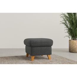 Home Affaire Polsterhocker &raquo;Trelleborg&laquo; passend zur Serie "Trelleborg", incl. Stauraum grau 100% Polyester B/H/T: 58cm x 48cm x 58cm, Struktur