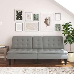 Schlafsofa &raquo;MAINE, Kinosofa mit Relax- und Bettfunktion, 2 Getr&auml;nkehalter,&laquo; Liegefl&auml;che 190 x 110 cm, Webstoff und Kunstleder grau Webstoff 100% 