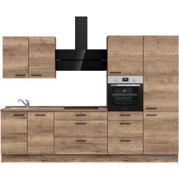 Nobilia K&uuml;chenzeile &raquo;"Structura II", NEU: individuell anpassbar mit gratis Profi-Beratung&laquo; vormontiert, Breite 300 cm, Ausrichtung w&auml;hlbar, wahlw. mit