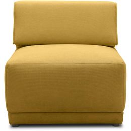 DOMO collection Sofaelement &raquo;800007&laquo; R&uuml;ckenkissen aufstellbar, unendlich erweiterbar gelb 95% Polyester, 5%Polyamid Microfaser hochflorig, Mit 