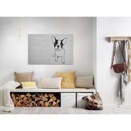 A.S. Cr&eacute;ation Leinwandbild &raquo;tattoo you&laquo; Kunst Modern 1 Stk. tlg. Keilrahmen Bild Herz Leinwand-Bild Wohnzimmer modern Wandbild Kinder schwarz-wei&szlig; Holz, Stahl B/H/T
