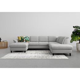 Sit & More sit&more Wohnlandschaft &raquo;Maggiore U-Form&laquo; wahlweise mit Kopfteilverstellung, Schlaffunktion und Stauraum grau 95% Polyester, 5% Polyamid B/H/T: 312cm 