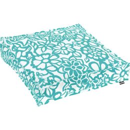 HOCK Sitzkissen &raquo;Paloma&laquo; in Blumen-Optik blau Polyacryl B/L: 50cm x 50cm, 1 Stk.