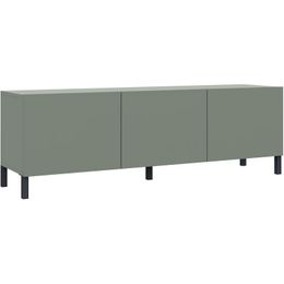 borchardt M&ouml;bel borchardt M&ouml;bel Lowboard &raquo;Sophia, TV-Schrank mit Metallf&uuml;&szlig;en&laquo; Metallf&uuml;&szlig;e, grifflose Optik Holzwerkstoff B/H/T: 139cm x 45cm x 35cm, 3 Stk.