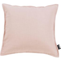 done. Dekokissen &raquo;Lenny&laquo; Kissenh&uuml;lle ohne F&uuml;llung im Hyggestil mit abgestepptem Saum beige Baumwolle, Leinen, Viskose B/L: 45cm x 45cm, 1 Stk.