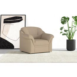 DOMO collection Sessel &raquo;Montana komfortabel und zeitlos, bequeme Armlehnen&laquo; braun 92% Polyester, 8% Nylon Struktur weich, B/H/T: 98cm x 84cm x 82cm