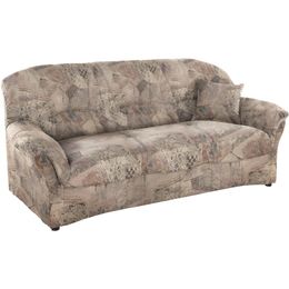 DOMO collection 3-Sitzer &raquo;Bahia Couch, B/T: 200/92 cm, belastbar bis 140kg/ Sitz, mit Federkern&laquo; Microfaser MELROSE , mocca braun Luxus-Microfaser (