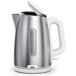 Braun Wasserkocher &raquo;PurShine WK 1500 WH - 1,7 L, Schnellkochsystem, Anti-Kalk Filter&laquo; 1,7 l 2200 W 2.000 W, Kocht 200 ml in 45 Sek., 360 Grad Heitzsockel 
