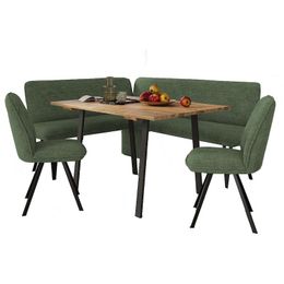 OTTO home Eckbankgruppe &raquo;Mily Essecke, Sitzgruppe, Eckbankgruppe, K&uuml;chenbankgruppe&laquo; Set, 4er, 4 Stk. tlg. BESTSELLER gr&uuml;n B/H/T: 205cm x 89cm x 164cm,