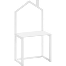 Vipack Kinderschreibtisch &raquo;Dallas, Ausf&uuml;hrung Kiefer massiv, stabil gebaut&laquo; B/H/T ca. 100x150,6x50cm, seitlich und nach hinten offen, mit Haus-Optik, gro&szlig;e 