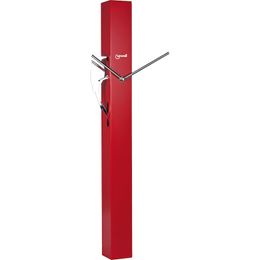 Lowell Wanduhr rot B/H/L: 6cm x 65cm