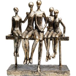 KARE Dekofigur &raquo;Deko Figur Sitting Break 24cm&laquo; gold Polyresin B/H/T: 20cm x 23,5cm x 8,5cm