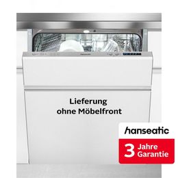Hanseatic vollintegrierbarer Geschirrsp&uuml;ler &raquo;HGVI6082D127711DS&laquo; 12 Ma&szlig;gedecke inkl. 3 Jahre Herstellergarantie silber H&ouml;henverstellbarer Oberkorb und 