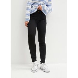 bonprix Damen bonprix Skinny-fit-Jeans &raquo;Skinny Jeans High Waist, Shaping Thermojeans&laquo; Skinny fit, mit Shaping Effekt, w&auml;rmende Thermojeans schwarz 54,