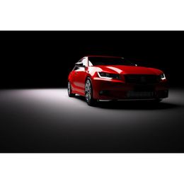papermoon Fototapete &raquo;Rotes Auto im Rampenlicht&laquo; bunt Vlies B/L: 3m x 2,2m, Rollen: 1