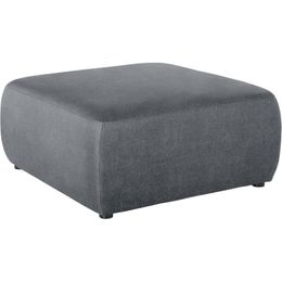 DOMO collection Hocker &raquo;Cesena modern, zeitlos und bequem&laquo; grau B/H/T: 88cm x 39cm x 88cm, Chenille-Optik