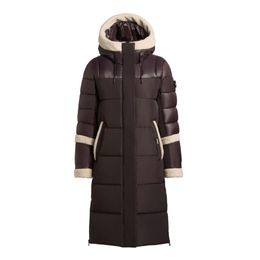 Khujo Mantel 'Desna2' Damen Gr&ouml;&szlig;e XXL hellbeige / aubergine