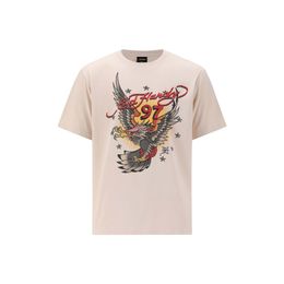 Ed Hardy Shirt '97 Eagle' male size L Beige / Yellow / Red / Black
