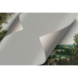 Livingwalls living walls Fototapete &raquo;Walls by Patel Hidden Places&laquo; glatt Vlies, Wand gr&uuml;n Vlies B/L: 4m x 2,7m