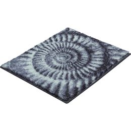Grund Badematte &raquo;Ammona&laquo; H&ouml;he 20 mm rutschhemmend beschichtet fu&szlig;bodenheizungsgeeignet grau Polyacryl rechteckig (50cm x 60cm ), 1 Stk.