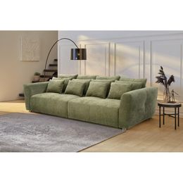 Jockenh&ouml;fer Big-Sofa &raquo;Gulliver, B: 298 cm&laquo; mit Zierkissen, Federkernpolsterung f&uuml;r angenehmen Sitzkomfort gr&uuml;n Korpus: 100% Polyester;Kissen: 100% Polyester B/H/T