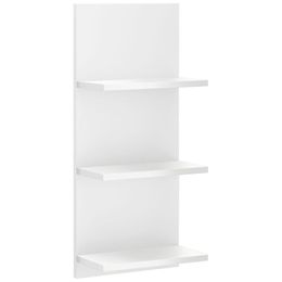 Welltime Wandregal &raquo;Palermo, Breite 30 cm made in Germany&laquo; 3 Regalb&ouml;den wei&szlig; Holzwerkstoff B/H/T: 30,3cm x 70,2cm x 17,4cm