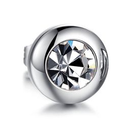 Firetti Damen Single-Ohrstecker &raquo;Schmuck Geschenk Ohrschmuck einzeln Glamour&laquo; mit Zirkonia (synth.) silber 8mm, Edelstahl
