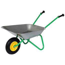 Rolly Toys Schubkarre &raquo;rollyMetallschubkarre, silber/gr&uuml;n&laquo; f&uuml;r Kinder; mit Luftreifen; Made in Europe bunt Kunststoff, Metall Einheitsgr&ouml;&szlig;e