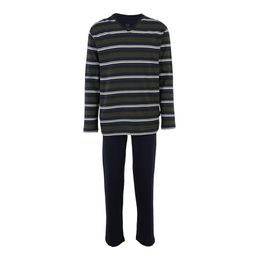 Ceceba Pyjama lang Herren Gr&ouml;&szlig;e L/XL navy / khaki / wei&szlig;