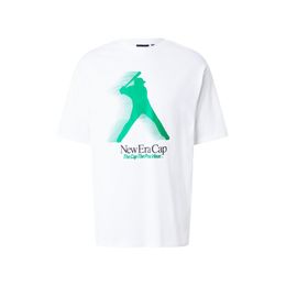 New Era T-Shirt Herren Gr&ouml;&szlig;e S tanne / schwarz / wei&szlig;