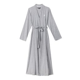 DKNY Morgenmantel Damen Gr&ouml;&szlig;e XL grau