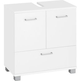 Schildmeyer Waschbeckenunterschrank &raquo;Mobes, Made in Germany&laquo; Breite 60 cm, Badschrank Badezimmerschrank WBU Unterschrank wei&szlig; FSC -zertifizierter Holzwerkstoff 