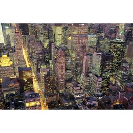 papermoon Fototapete &raquo;NEW YORK-BRODWAY MANHATTAN SKYLINE TIMES SQUARE&laquo; bunt Vlies B/L: 4m x 2,6m, Bahnen: 8 Stk.