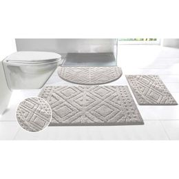 OTTO home Badematte &raquo;Louvres, Badvorleger, Badezimmer Teppich, Duschvorleger&laquo; H&ouml;he 10 mm rutschhemmend beschichtet schnell trocknend Badteppich, Uni 