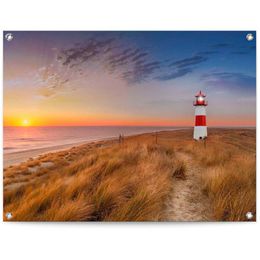Reinders Poster &raquo;Leuchtturm&laquo; bunt Leinwand B/H/T: 80cm x 60cm x 0,1cm