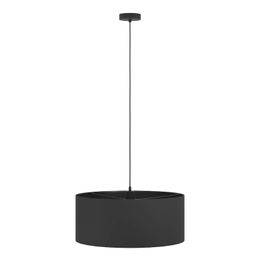 Eglo H&auml;ngeleuchte &raquo;MASERLO 1 Pendellampe, Stahl, Textil, E27, IP20, Esstischlampe, Lampe&laquo; E27 1 Stk. Elegante H&auml;ngelampe f&uuml;r Esszimmer, K&uuml;che oder 