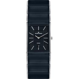 Jacques Lemans Herren Keramikuhr &raquo;Dublin&laquo; Quarzuhr, Armbanduhr, Damenuhr, Herrenuhr, Datum, Keramikarmband blau Einheitsgr&ouml;&szlig;e
