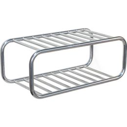 SPINDER DESIGN Schuhregal &raquo;RETRO Schuhregal&laquo; 1 Stk. tlg. silber Stahl B/H/T: 72cm x 28cm x 35,2cm