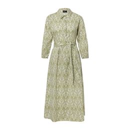 s.Oliver BLACK LABEL Blusenkleid Damen Gr&ouml;&szlig;e 40 kiwi / wei&szlig; Sommerkleid