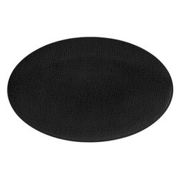 Seltmann Weiden Servierplatte &raquo;Life Fashion&laquo; Platte oval schwarz Porzellan B/H/L: 25,8cm x 2,5cm x 40,3cm