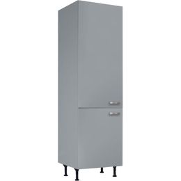 KOCHSTATION Seitenschrank &raquo;KS-Cara&laquo; grau basaltgrau, B/H/T: 60cm x 211,8cm x 58,4cm, T&uuml;ren: 2 Stk.