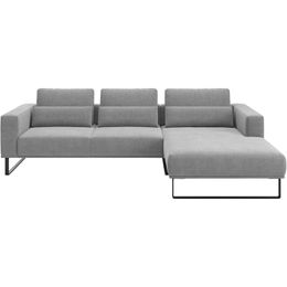 Musterring Ecksofa &raquo;JUSTB! PM100, stilvoller Lounge-Komfort von &laquo; Kollektion Bettina Zimmermann, optionaler Sitzvorzug & Fu&szlig;-Auswahl grau 100% Polyester B/H/T: 