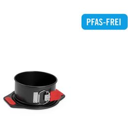 Woll Springform &raquo; Let's bake! Kuchenform, Backform, rund&laquo; mit Antihaftversiegelung und integrierten Silikongriffen, PFAS-Frei schwarz Aluminium &Oslash; 15cm