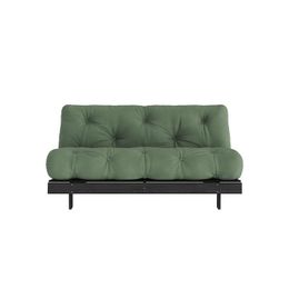 Karup Design Daybett &raquo;Roots Sofa Bed, Schlafsofa,, Bettfunktion, FSC -Massivholz,&laquo; Inkl. Futonmatratze, Made in Europe, langlebig, B: 140 oder 160 cm gr&uuml;n Bezug: 