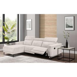 OTTO home Ecksofa &raquo;LUND Cord, L-Form, 261 cm, man. o. elektr. Relaxfunktion (mit USB-A)&laquo; mit USB A-Anschluss bei elektrischer Variante und 