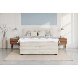 Die PlanBar Boxspringbett &raquo;OC-ON21088&laquo; inkl. Matratzen u. Bonellfederkern Unterbau, Stauraum, 160/180x200cm 88% Polyester, 12% Polyamid Polyester, 